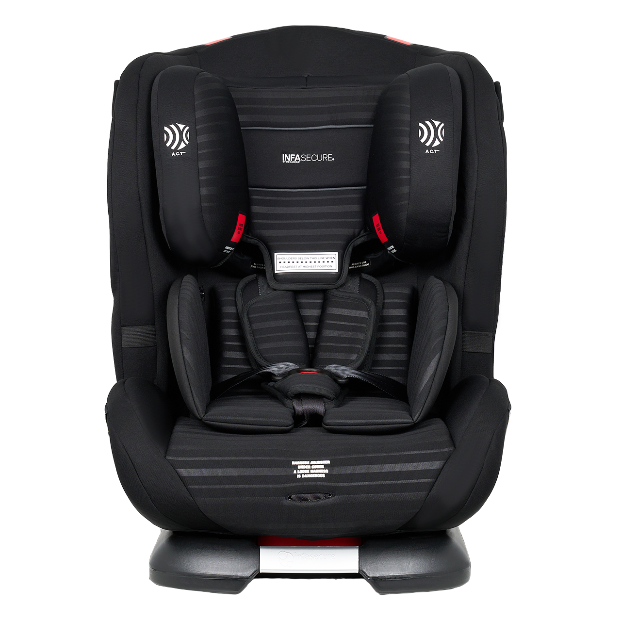 InfaSecure Luxi II Caprice Stripe Convertible Car Seat (0-8) | Infa Group
