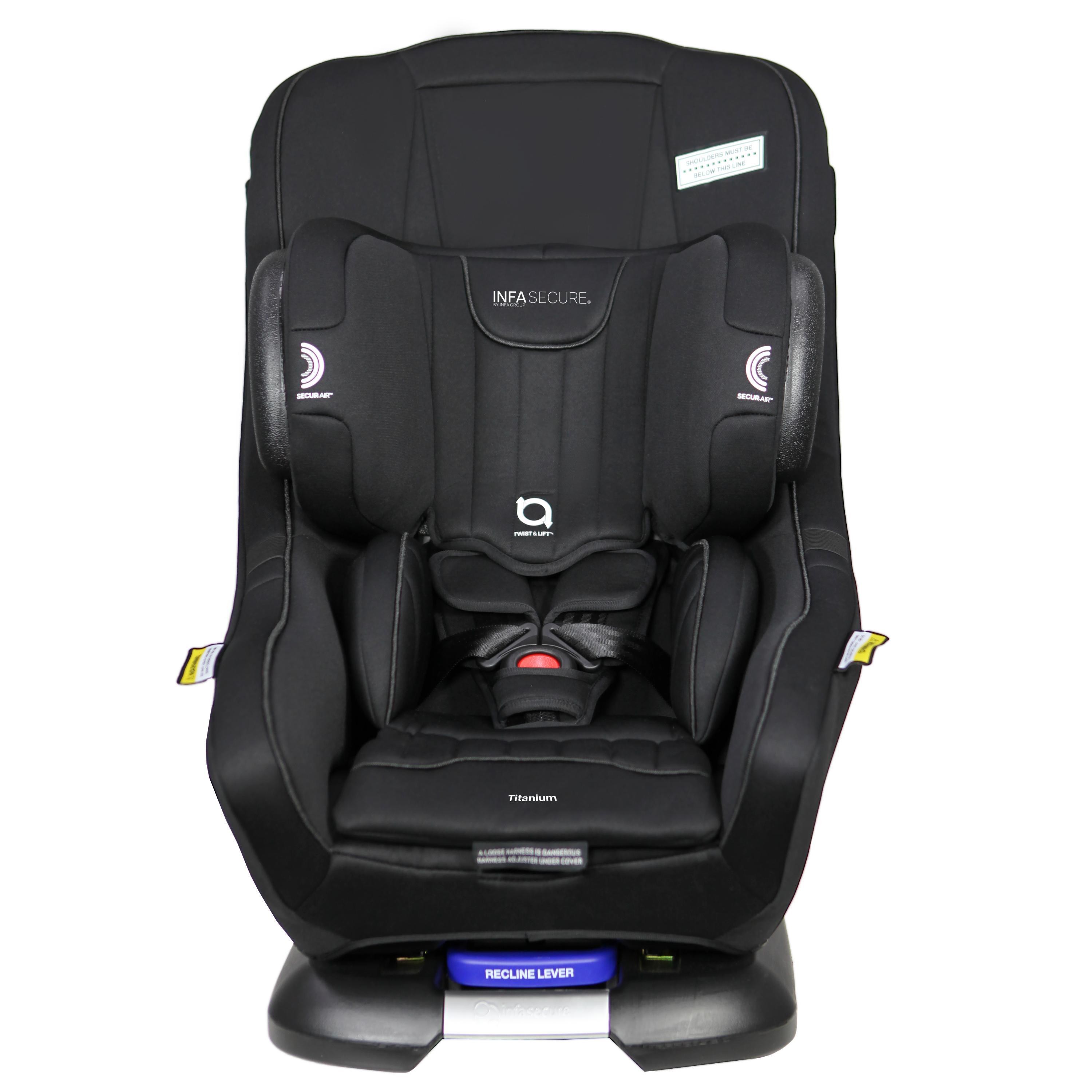 InfaSecure Titanium Quantum Pro Black Convertible Car Seat (0-8) | Infa ...